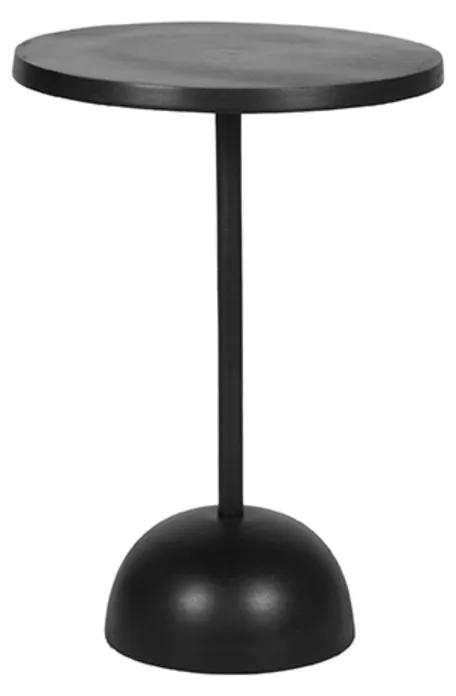 LABEL51 Černý kovový odkládací stolek Chevro