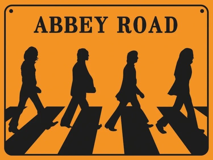 Obraz, Reprodukce - The Beatles - Abbey Road, (40 x 30 cm)