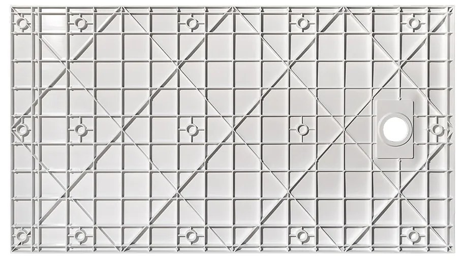 Besco Obdélníková sprchová vanička z SMC kompozitu VEXO R 100x80 (120x80, 120-180x90) Rozměry (cm): 120x90