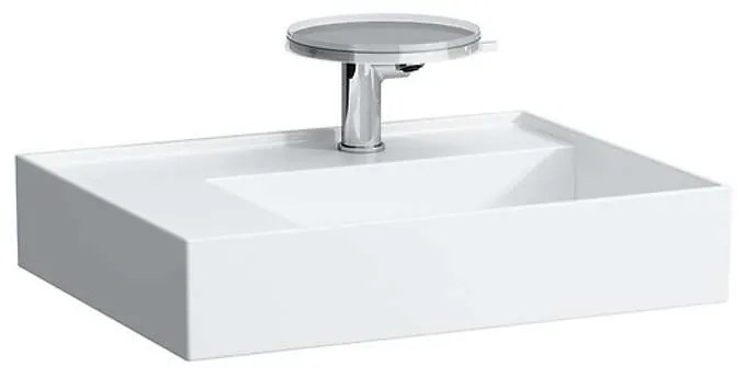 Laufen Kartell - Umyvadlo 60x46 cm, s 1 otvorem pro baterii, SaphirKeramik, s LCC, bílá H8103354001111