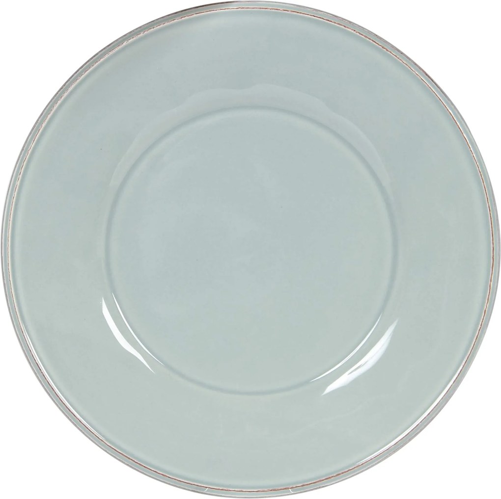CÔTÉ TABLE Obědový talíř Constance dark vert 28cm, modrá barva, zelená barva, keramika
