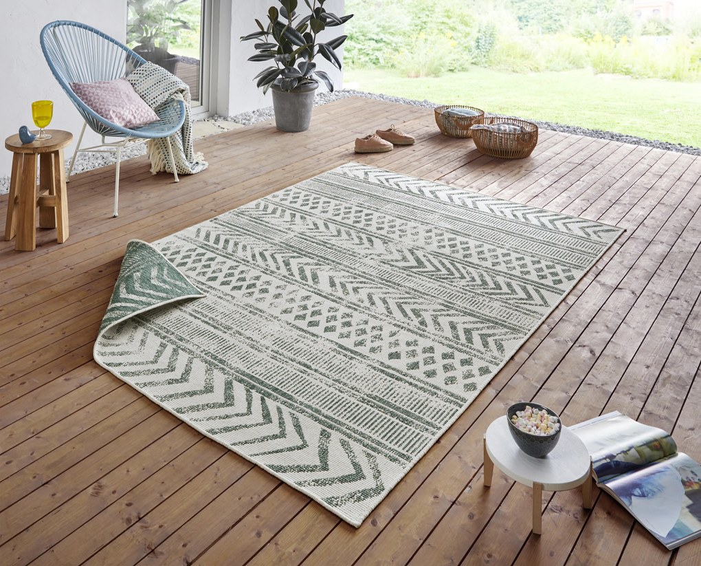 NORTHRUGS - Hanse Home koberce Kusový koberec Twin Supreme 103861 Biri Green/Cream – na ven i na doma - 240x340 cm