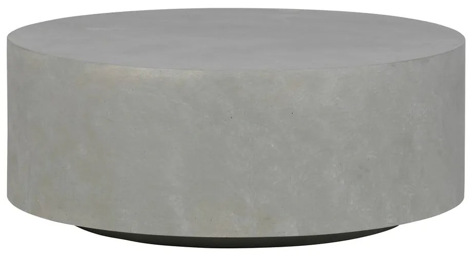 Šedý konferenční stolek z vláknitého jílu WOOOD Dean, Ø 80 cm