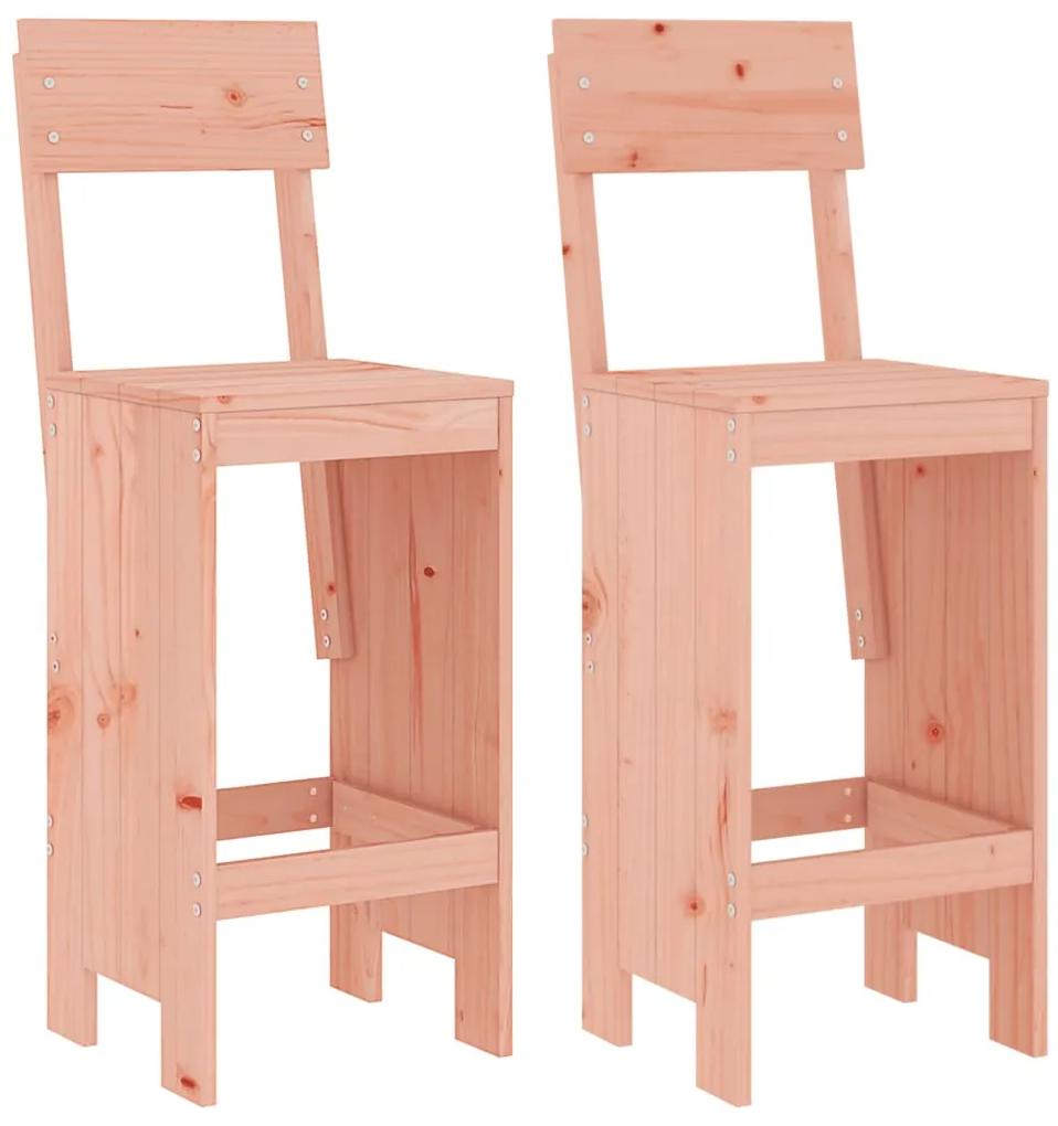 Barové stoličky 2 ks 40x48,5x115,5 cm masivní dřevo douglasky,  825364