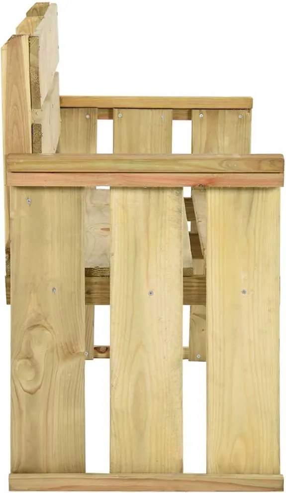 Zahradní lavice 121 cm impregnované borové dřevo 318407