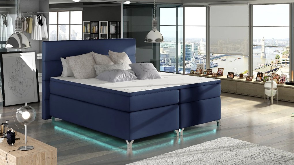 Boxspring Amadeo 180x200 s LED podsvícením Materiál / Dekor: Soft 33