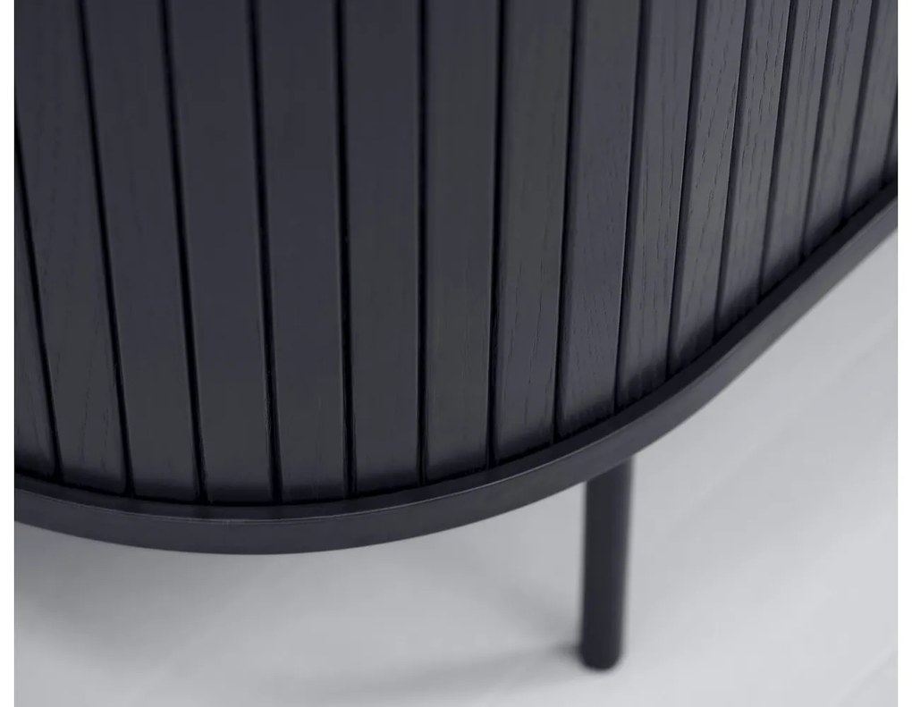 Designová skříňka Vasiliy 118 cm černý dub
