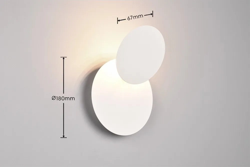 Bílé LED nástěnné svítidlo Mio – Trio