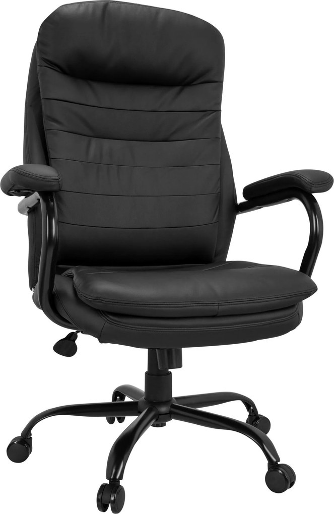 XXXLutz OTOČNÁ ŽIDLE, vzhled kůže, černá MID.YOU - Online Only kancelářské židle - 001918059601