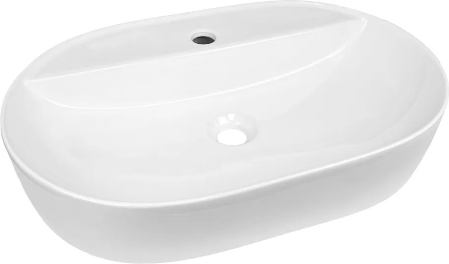 Mereo, Mereo Umyvadlo na desku bez přepadu, 610x400x120 mm, keramické, MER-UC614012O