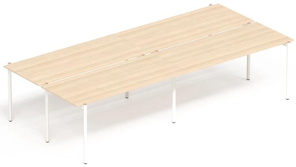 NARBUTAS - Čtyřmístný pracovní stůl ZEDO 240x164,5 cm