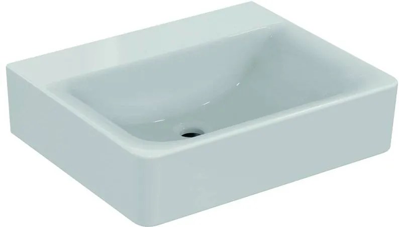 Ideal Standard Connect - Umyvadlo 550 x 155 x 460 mm (bez otvoru pro baterii, bez přepadu), bílá s Ideal plus E8112MA