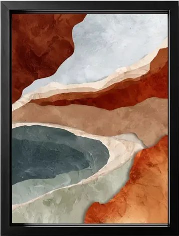 Zemské vrstvy - obraz - Abstrakce inspirovaná přírodními strukturami 68 - 50 x 70 cm - 649 Kč