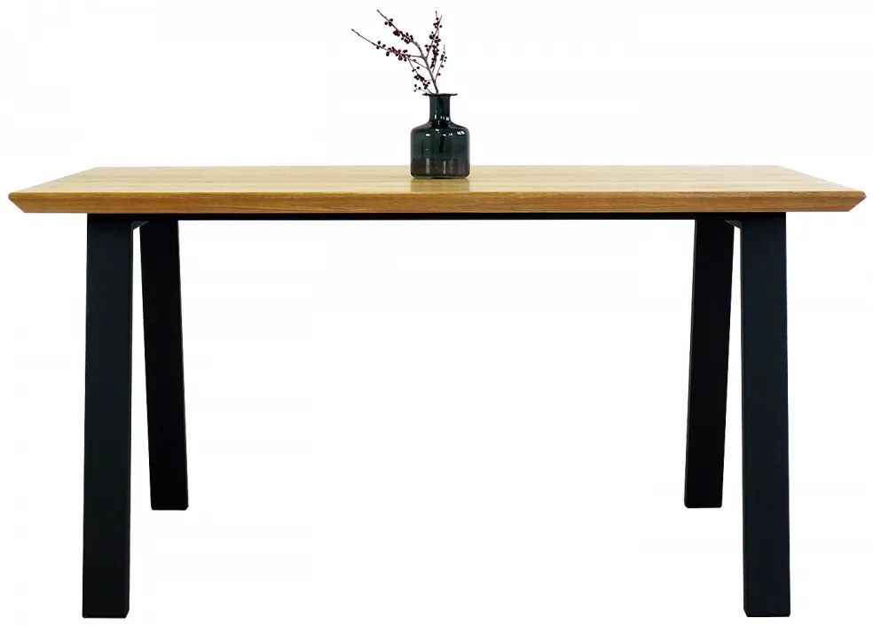 Jídelní stůl s masivní dubovou deskou Modena 1800 x 900 mm