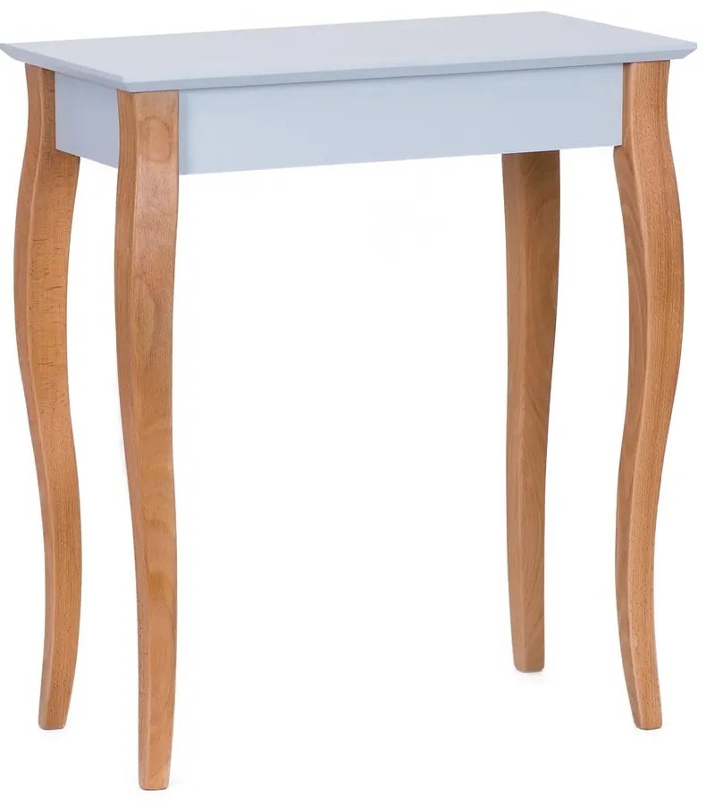Světle šedý konzolový odkládací stolek Ragaba Console, délka 65 cm