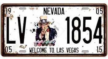 Cedule značka Nevada 30,5cm x 15,5cm Plechová cedule