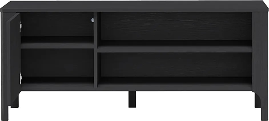 TV stolek MALUMI MM-6 | s policemi | 135 cm | černá