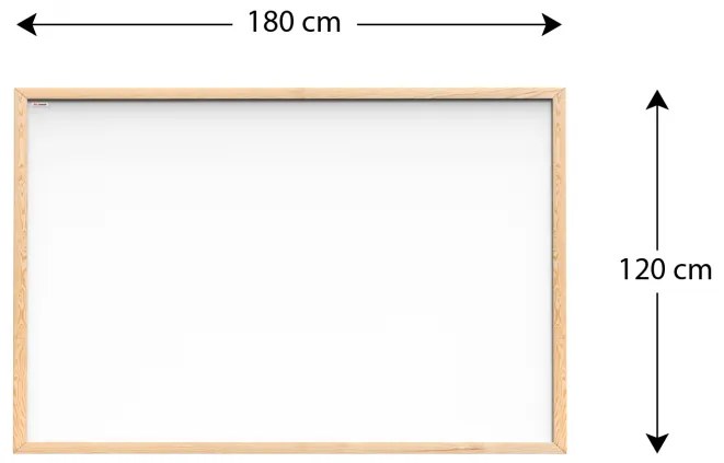 Magnetická tabule 180 x 120 ALLboards NATURAL TM1812D
