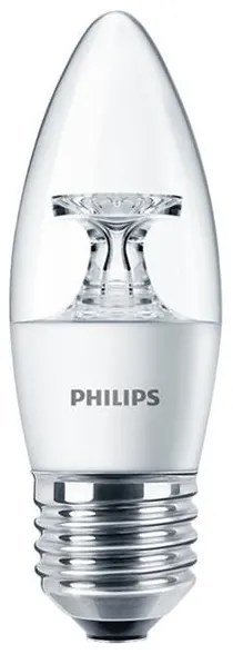 LED žárovka Svíčka LED E27 B35 5,5W = 40W 470lm PHILIPS Teplá 2700K