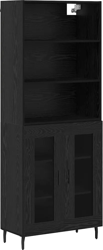 Vysoký bufet 2 ks Černý dub 69,5 x 32,5 x 180 cm 3403179