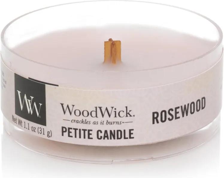 WoodWick - vonná svíčka Petite, Rosewood (Palisandr) 31g