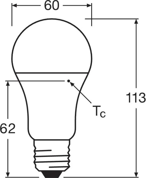 SADA 10x LED Žárovka CLASSIC A75 E27/10W/230V 4000K - Osram