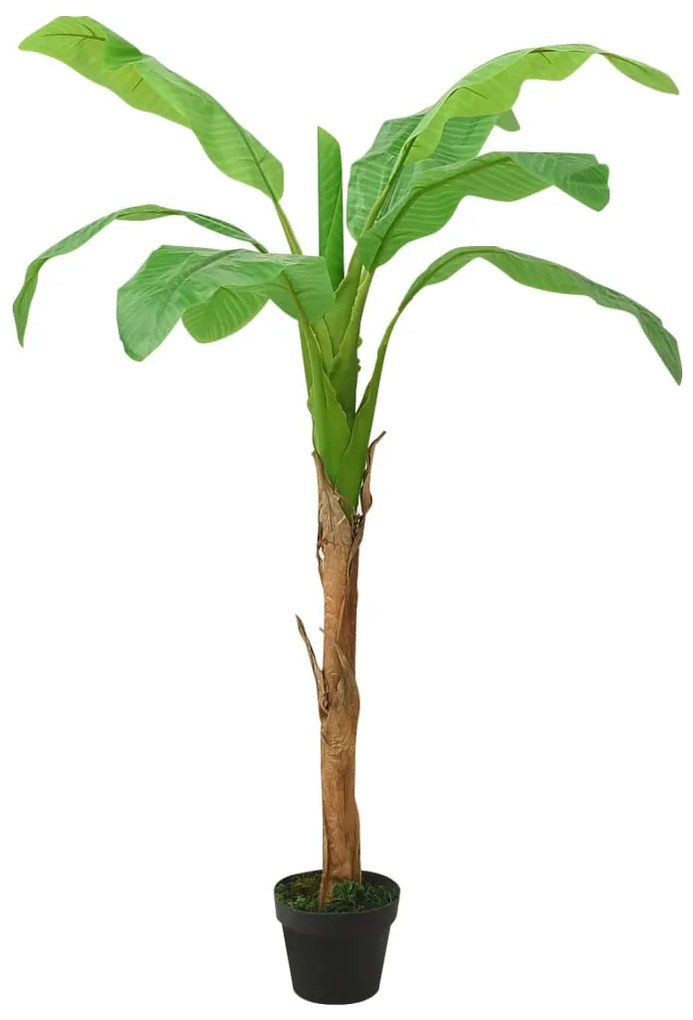 336313 vidaXL Umělý banánovník s květináčem 160 cm zelený