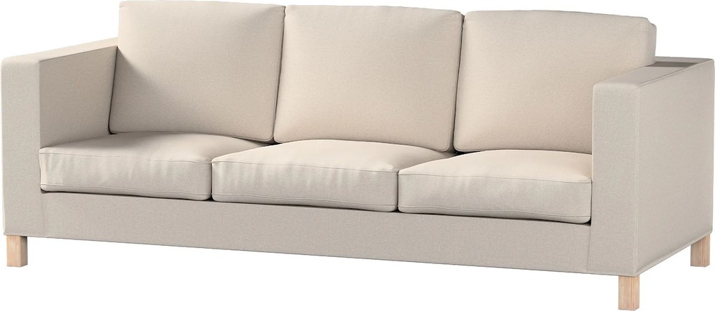 Potah na pohovku IKEA  Karlanda 3-místná nerozkládací, krátký barva šedá látka pletený vzor