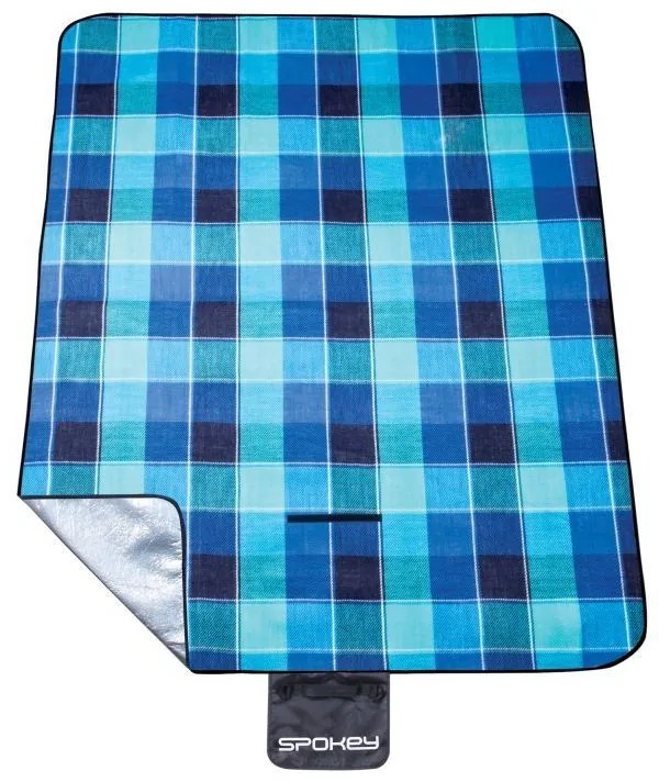 Spokey PICNIC FLANNEL Pikniková deka s popruhem 150x180 cm akryl