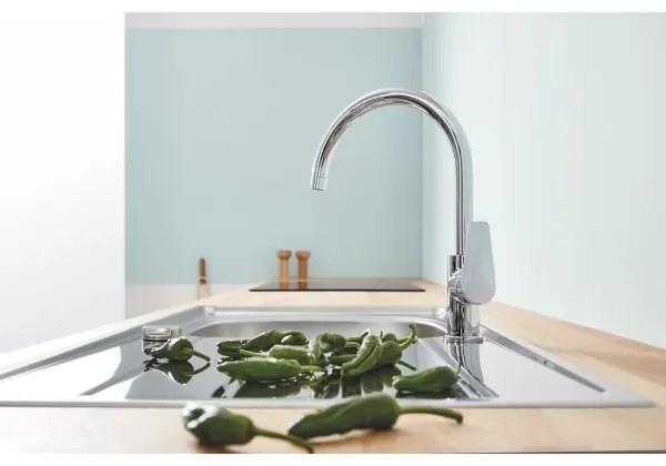 GROHE 31367001 - Dřezová baterie BAUEDGE 332 mm lesklý chrom