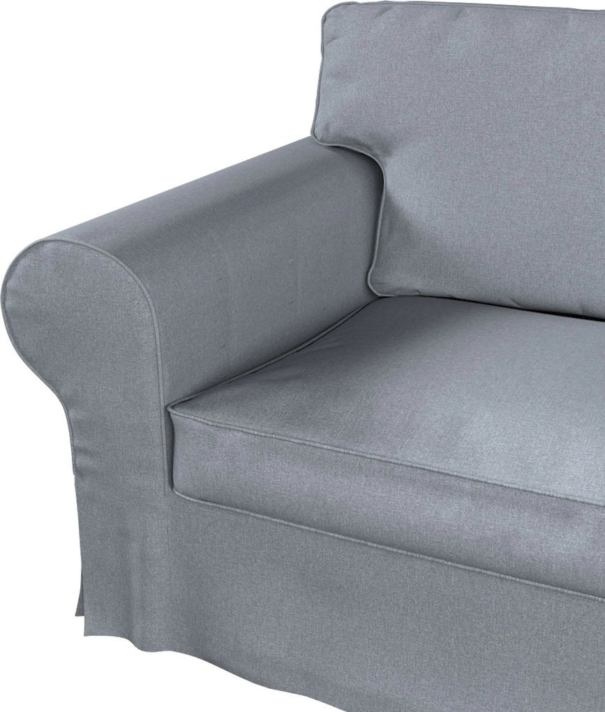 Potah na pohovku IKEA Ektorp 2-místná s lenoškou barva modrá látka pletený vzor