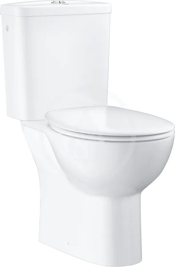 GROHE - Bau Ceramic WC kombi set s nádržkou a sedátkem, alpská bílá 39495000
