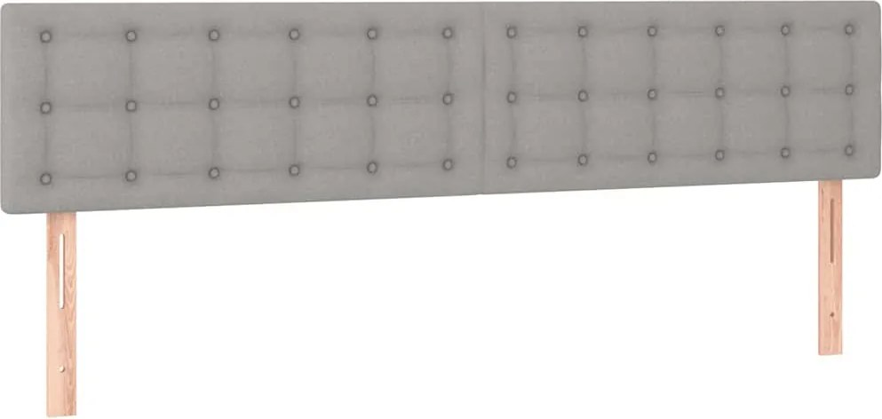 Box spring postel s matrací světle šedá 120x190 cm textil 3270432