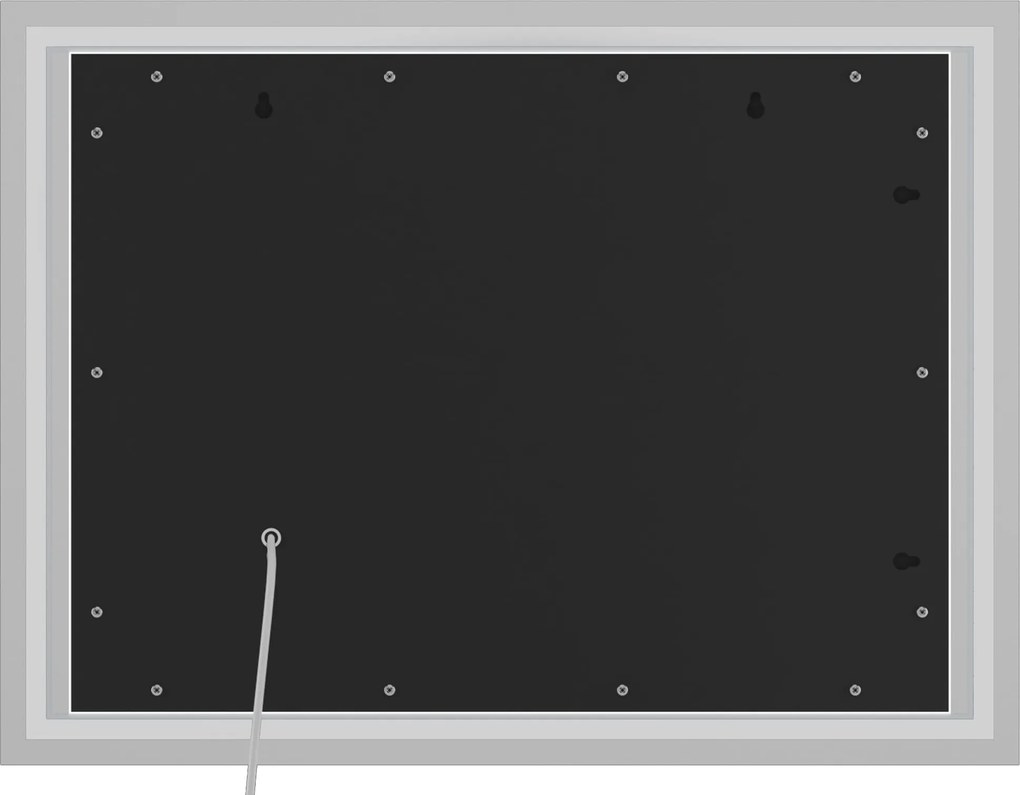 Koupelnové zrcadlo Jaffrey 60x80 bez Bluetooth – čiré sklo