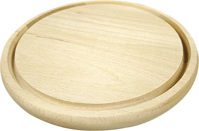 AMADEA Dřevěné servírovací prkénko - podnos, masivní dřevo, 21 cm