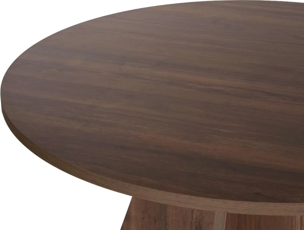 Designový jídelní stůl Kahedin 120 cm vzor ořech