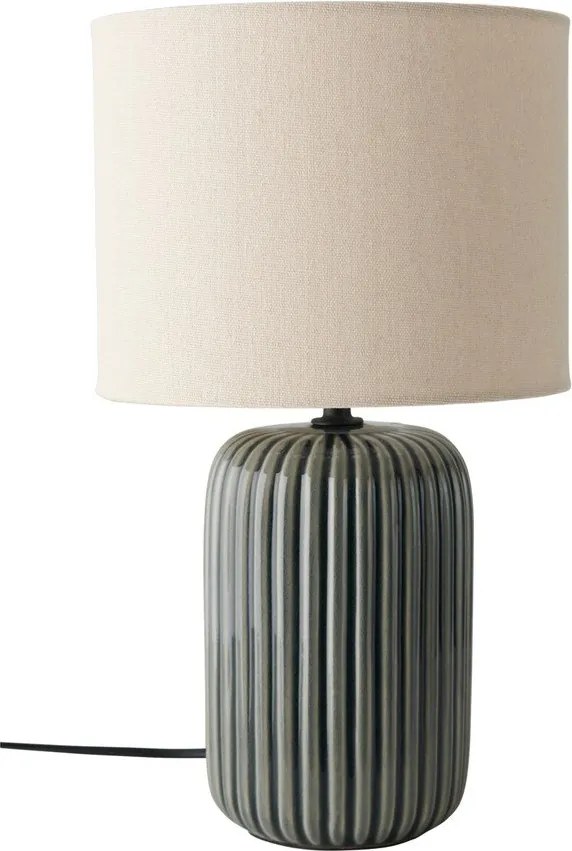 Šedá/béžová látková stolní lampa (výška 36 cm) Mizu – Ellos Home