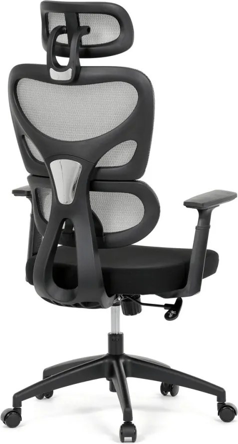 Kancelářská židle KA-K2080 GREY, houpací mechanismus, šedá (69 x 62) cm