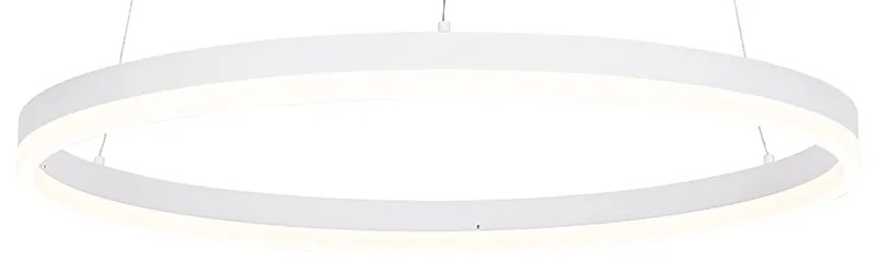 Designové závěsné svítidlo bílé 60 cm včetně LED 3 stupňové stmívatelné - Anello