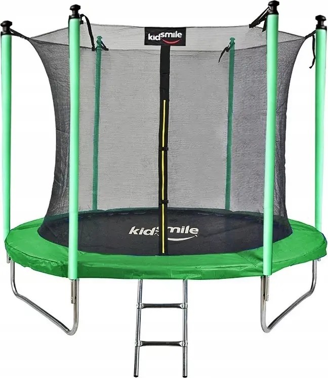 Trampolína s vnitřní síťkou 374 cm - ZELENÁ