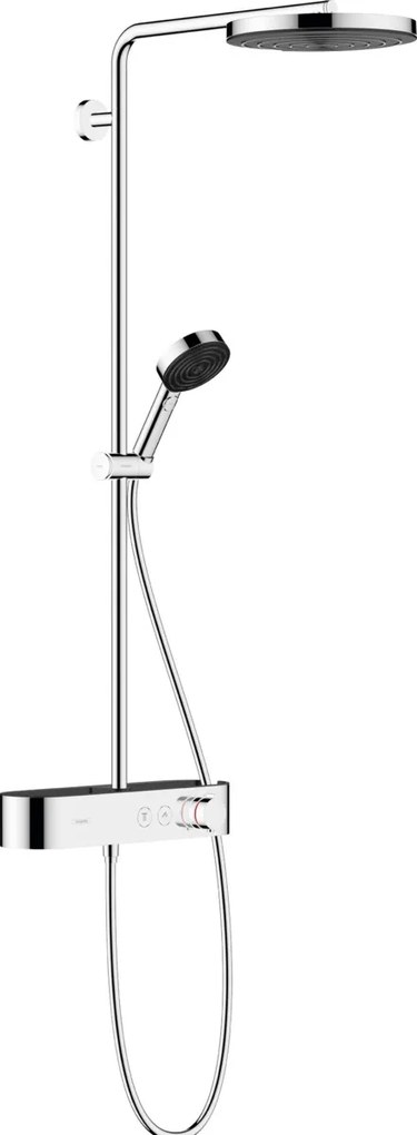 Hansgrohe Pulsify S, Showerpipe 260 1jet EcoSmart s termostatem ShowerTablet Select 400, chromová, HAN-24221000