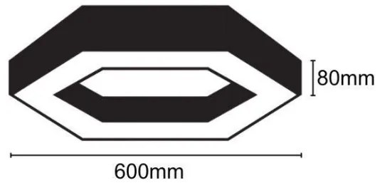 LED Stropní svítidlo LED/28W/230V 4000K pr. 60 cm