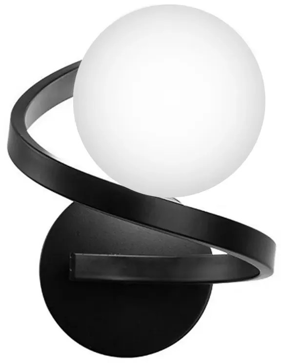 Toolight - Nástěnná lampa Sphera - černá - APP1209-1W