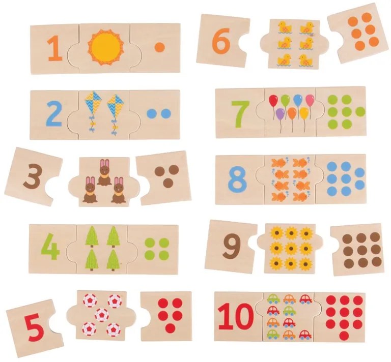 Bigjigs Toys Edukativní puzzle počítání