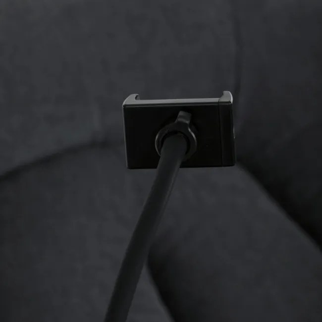 Polohovací křeslo šedé, elektrické TV-7089 GREY2