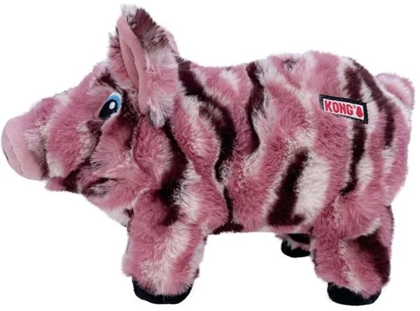 Hračka plyš KONG Low Stuff Stripes Pig M