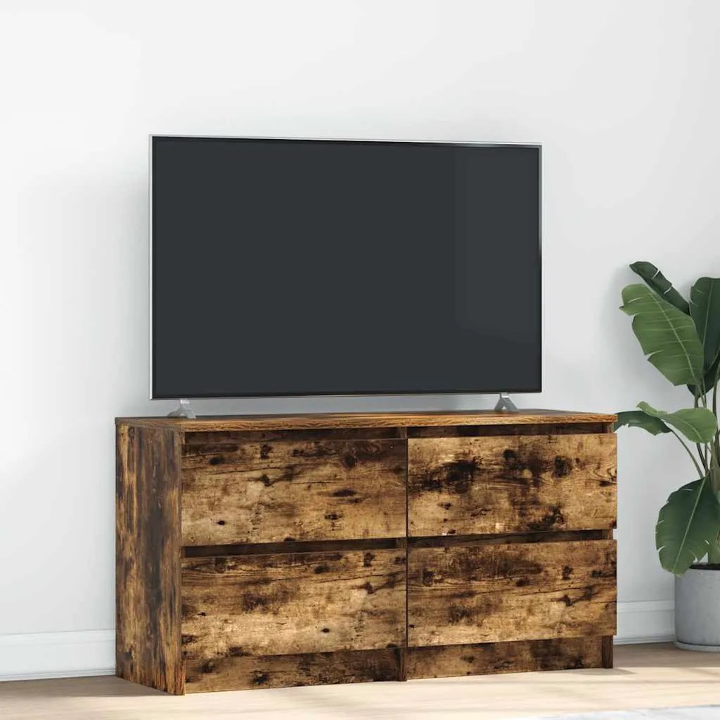 TV skříňka kouřový dub 100x35x54 cm kompozitní dřevo