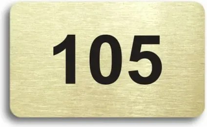 ACCEPT Číslo na dveře - typ 04 (50x30mm) - bílá tabulka - barevný tisk