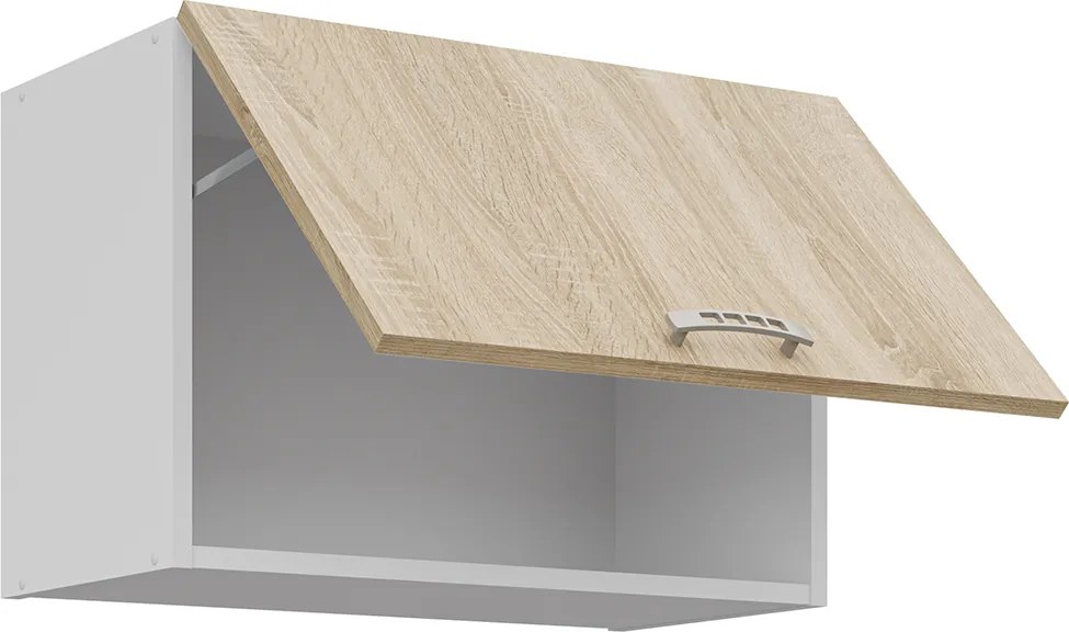 SARA | horní skříňka 60 OK-40 1F výklopná | 60 cm | bílá/dub sonoma