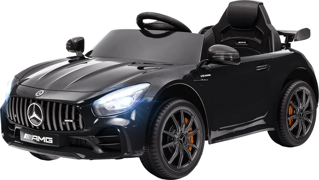 AIYAPLAY dětské elektrické autíčko 12 V dětské autíčko s dálkovým ovládáním 2.4G, USB, MP3, hudba, elektrické vozidlo se světly, měkký start, funkce …
